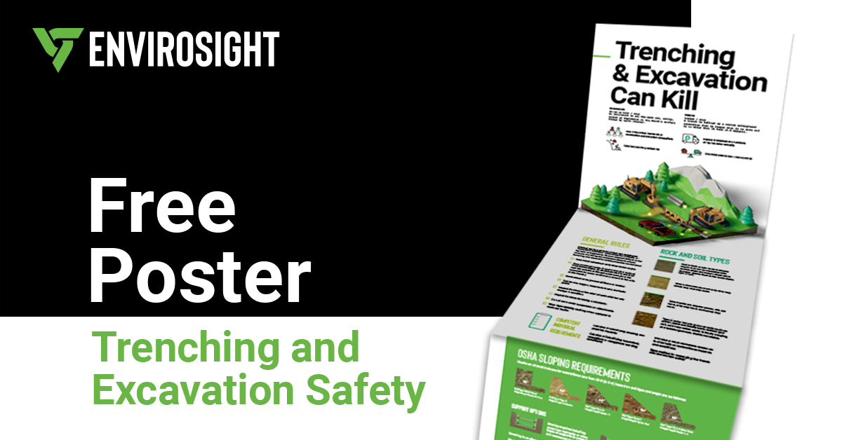 Trenching and Excavation Safety Poster