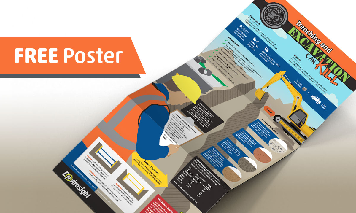 Trenching and Excavation Safety Poster